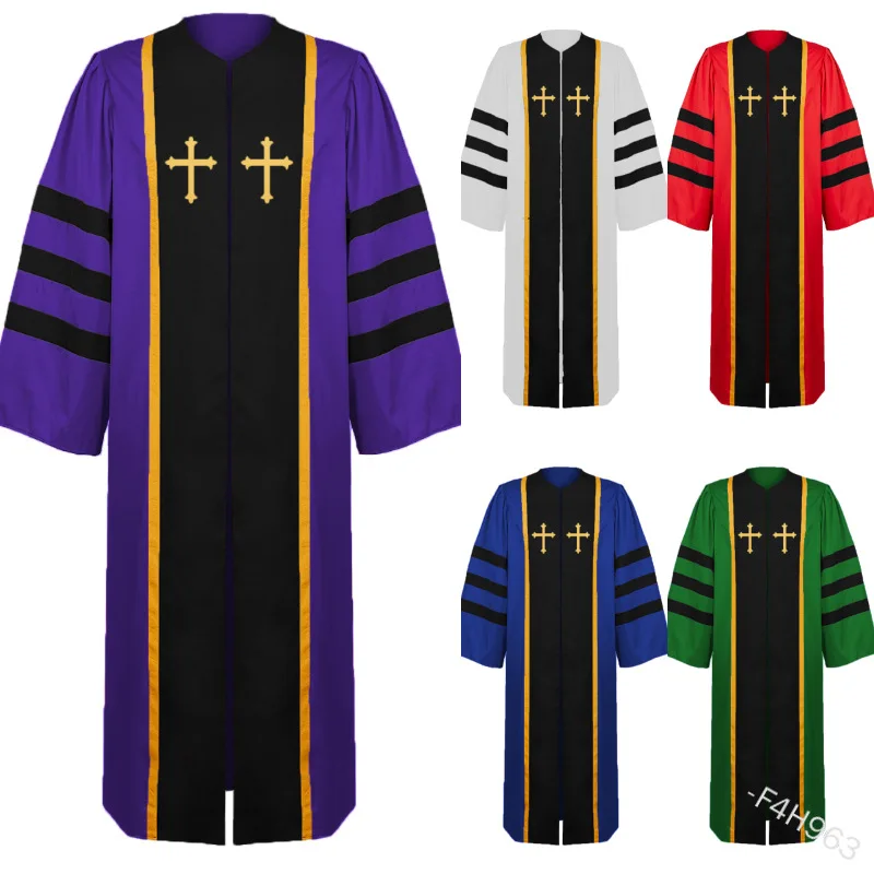 Roman Black Priest Cassock Robe Belt Clergyman Vestments Medieval ...