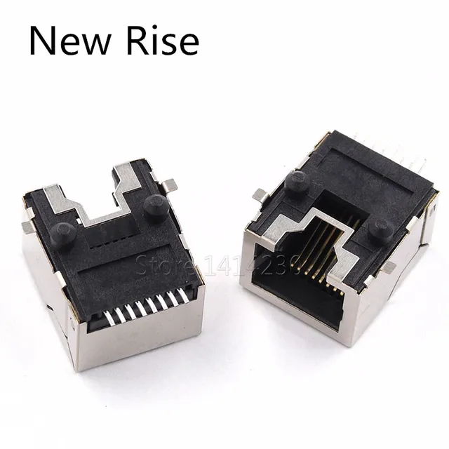 10Db Smt Rj45 8P8C Jack Csatlakozó Pcb -Tartó Hálózat Aljzat Internet Moduláris – FIXO.hu