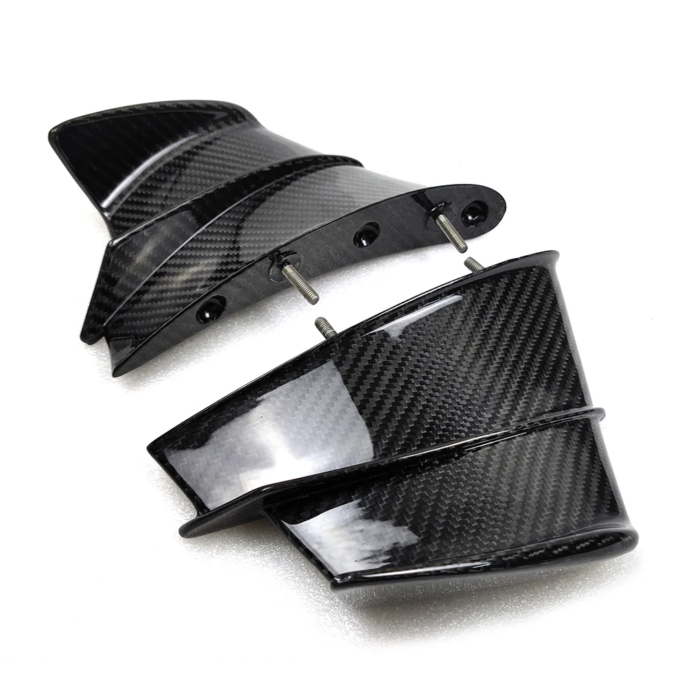 3K-Carbon-Fiber-Winglets-Aerodynamic-Wing-Kit-Spoiler-Motorcycle ...