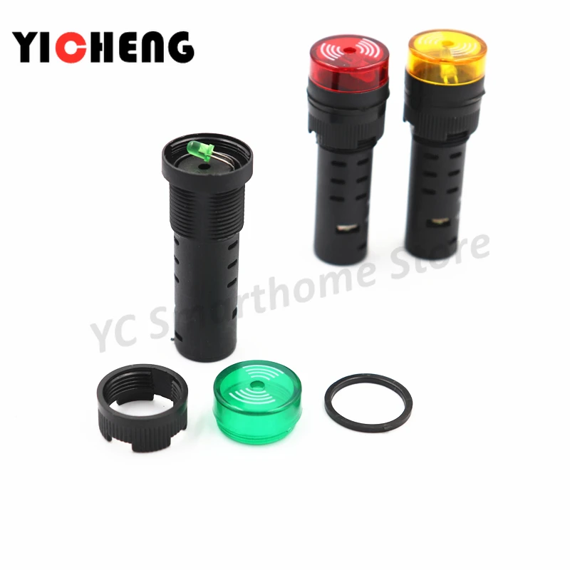 3Pcs red green yellow LED flash alarm indicator light signal lamp Flash ...