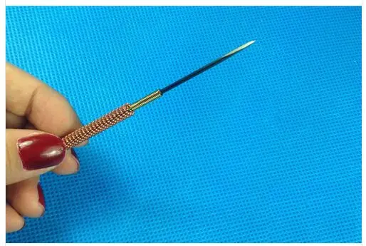 Tungsten-Gold-steel-needle-trigonous-needle-three-edged-needle-fire ...