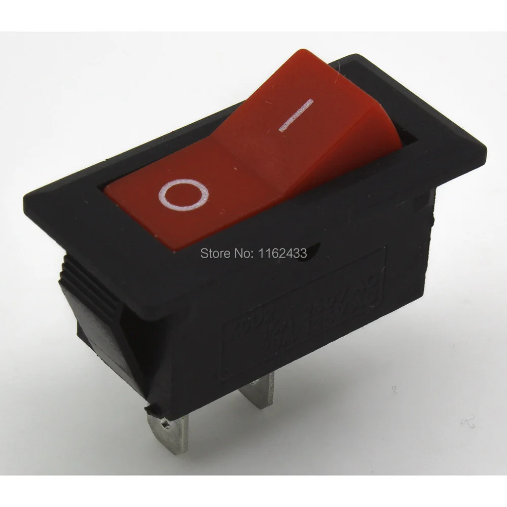 10pcs / lot KCD2 101 perforate 29 x 13 mm 2 pin ON OFF boat rocker ...