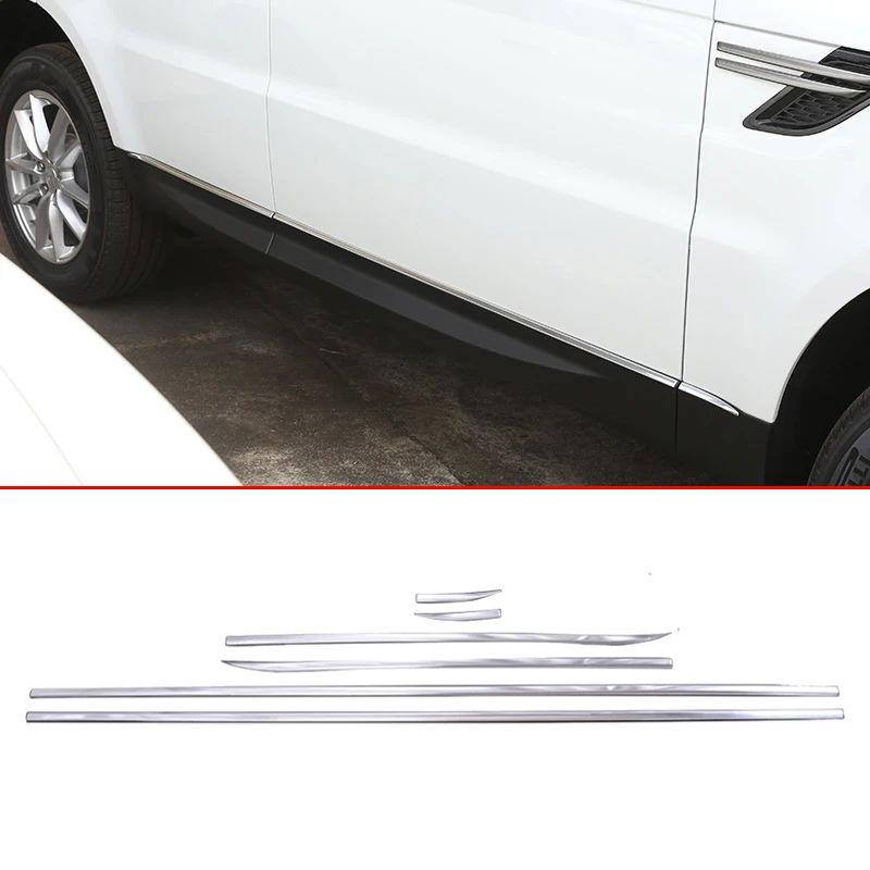 6pcs/set Car Side Door Body Molding Decoration Trim For Land Rover ...