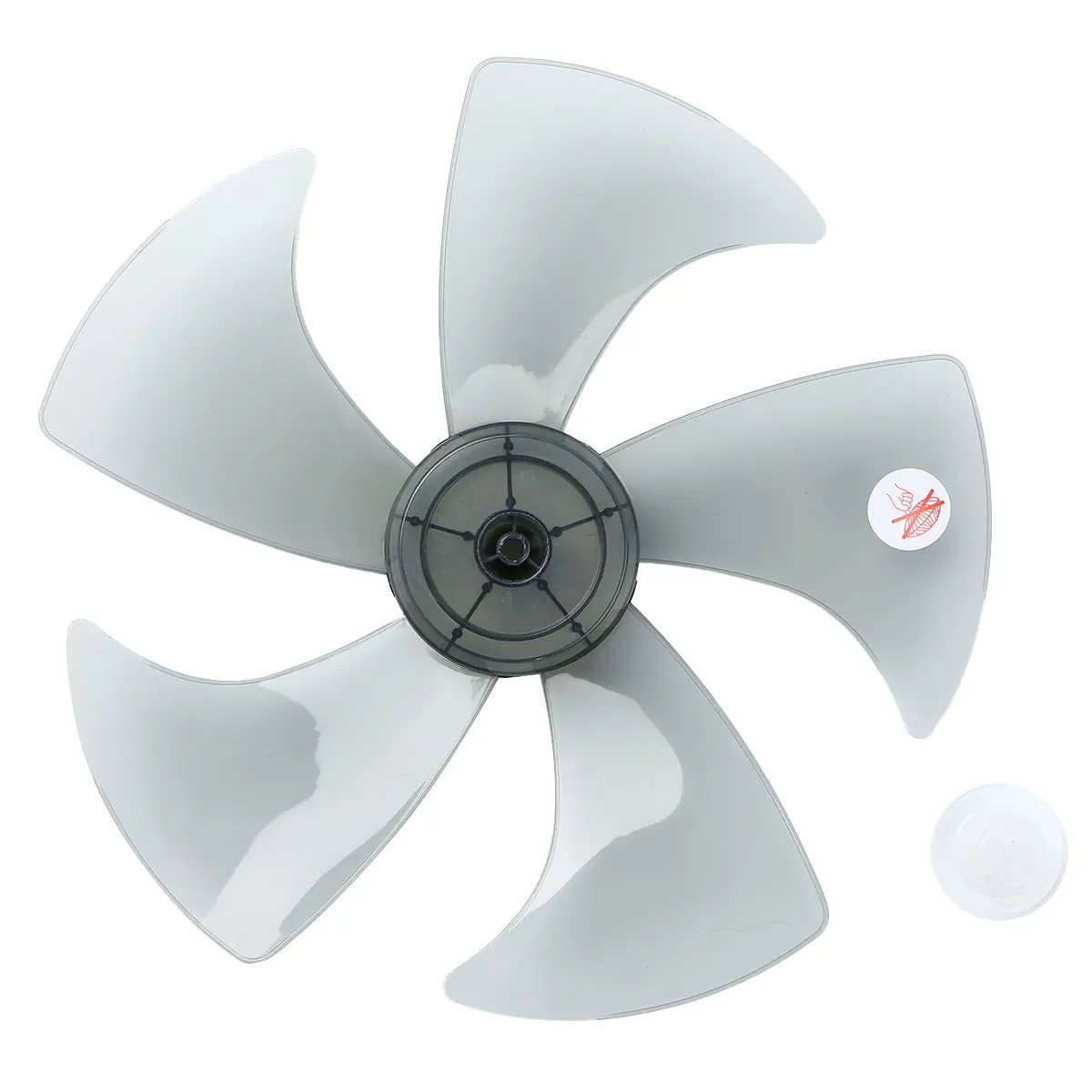 14/16inch Grey Plastic Fan Blade 3 Leaves With Nut Cover For Standing ...
