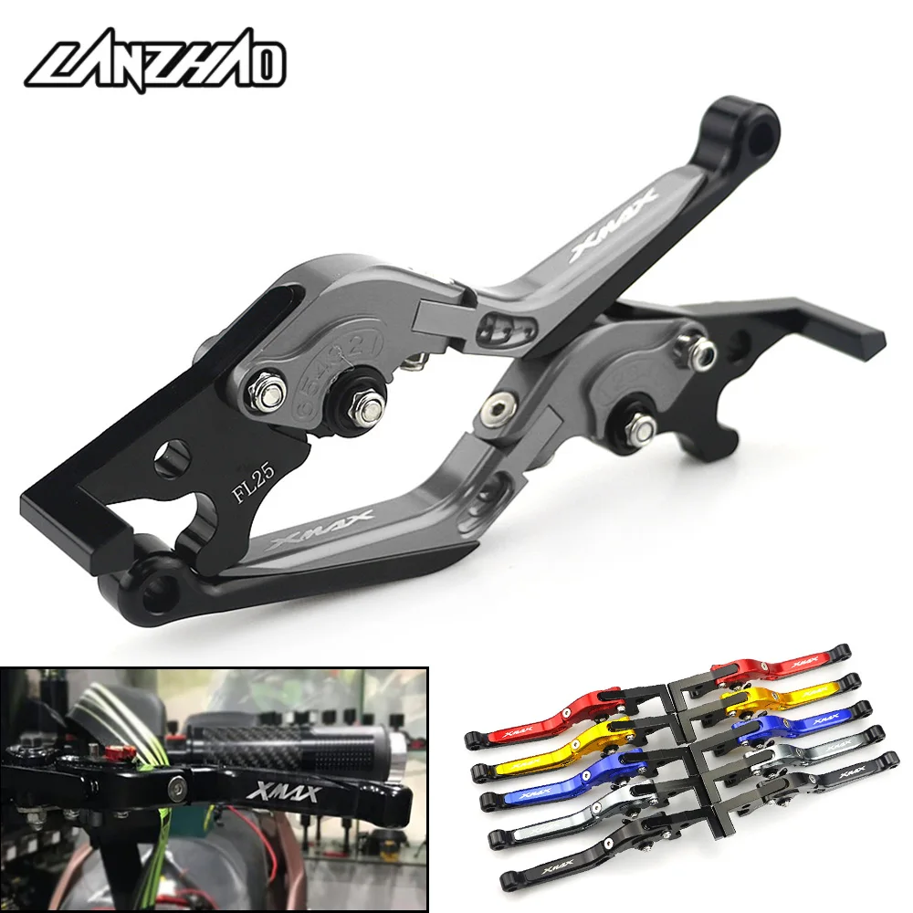 Xmax Motorcycle Brake Clutch Levers Adjustable Extendable Lever Set Cnc ...