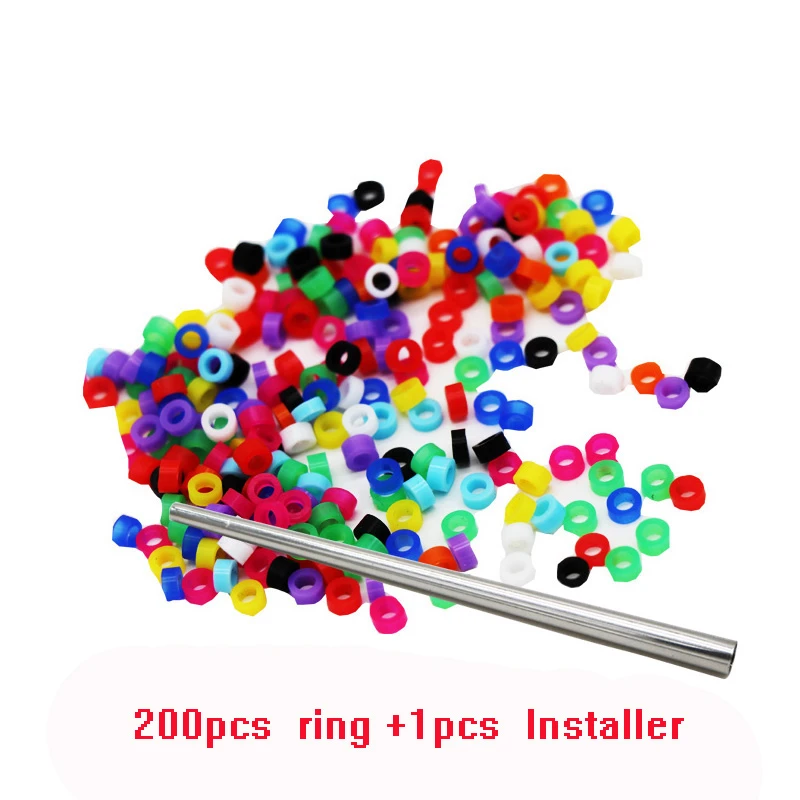 200 Pcs Bird Ring Leg Bands For Parrot Finch Canary Gouldian Diameter ...