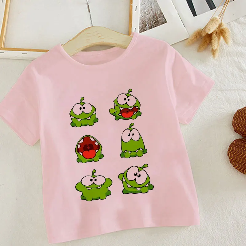 Short Sleeve Kawaii New T Shirt Children 2020 Funny Om Nom Stories ...