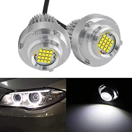 A16 E60 LCI Angel Eyes LED Marker Bulb,80W High Power Chip 5032LM Super ...