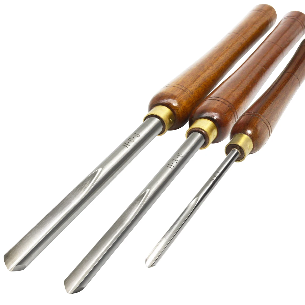 Hss Wood Turning Chisel Spindle & Bowl Gouge Woodturning Tools Lathe ...