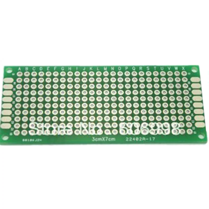 10pcsset 3x7cm Diy Pcb Printed Circuit Board Double Sides Soldering Universal Electrical