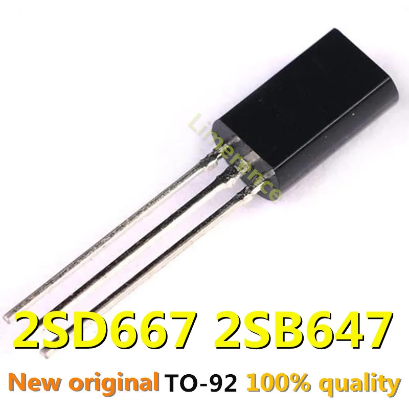 40pcs 20PCS 2SD667AC + 20PCS 2SB647AC TO-92L 2SD667 2SB647 D667AC B647AC D667 B647 Transistor ...