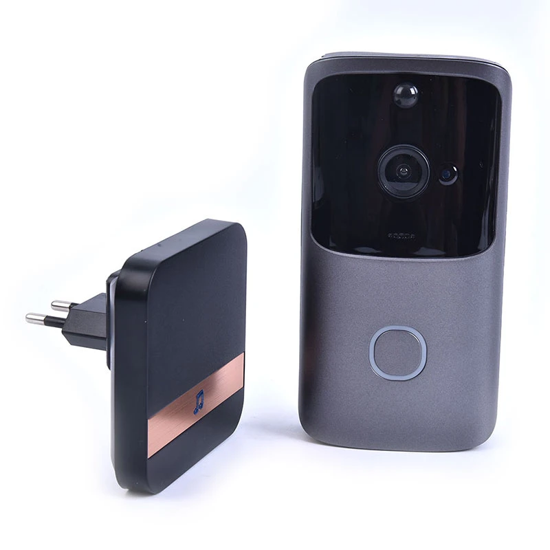 Wireless Wifi Video Doorbell Smart Door Intercom Security 720p Camera ...