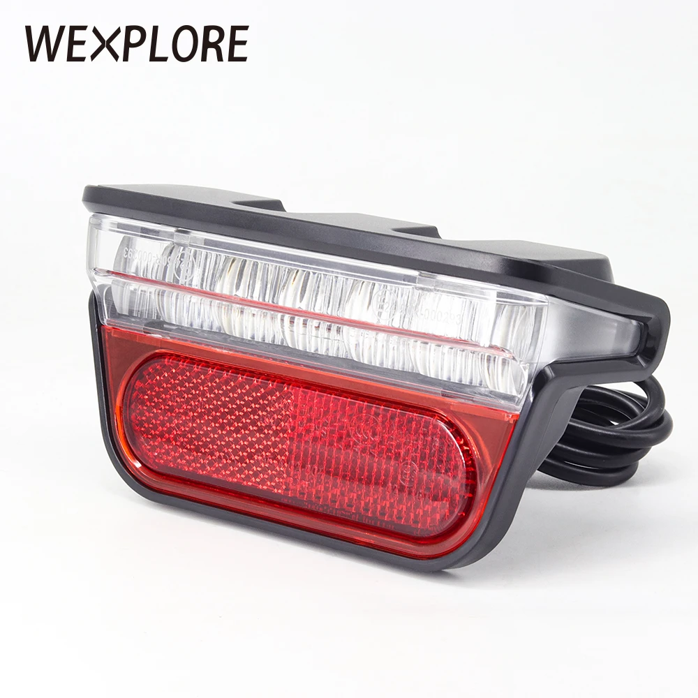 Wexplore Ebike Rear Light for Ebike Taillight Input 6V 24V 36V 48V 60V ...
