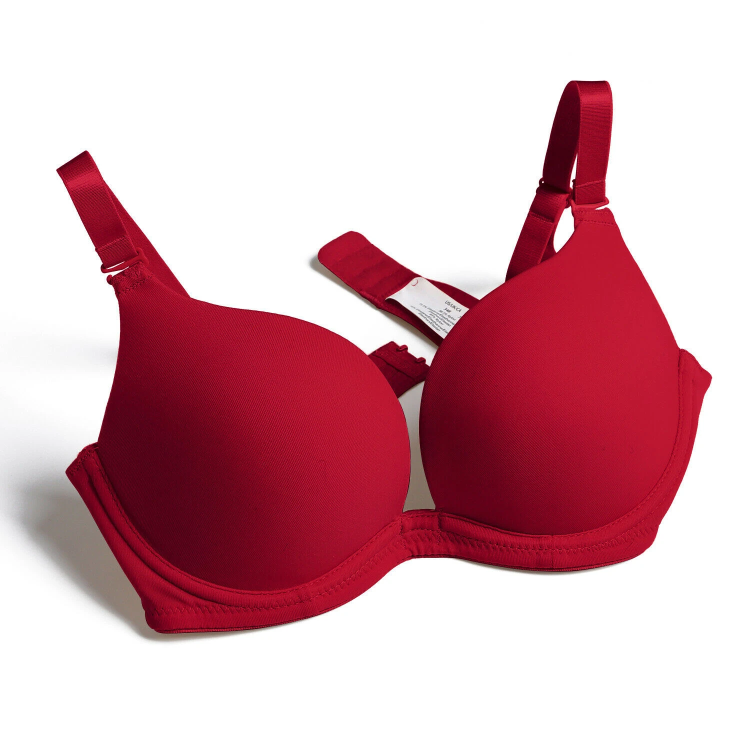 Vgplay Sexy Bra New Red Push Up Lingerie Convertible Straps Solid ...