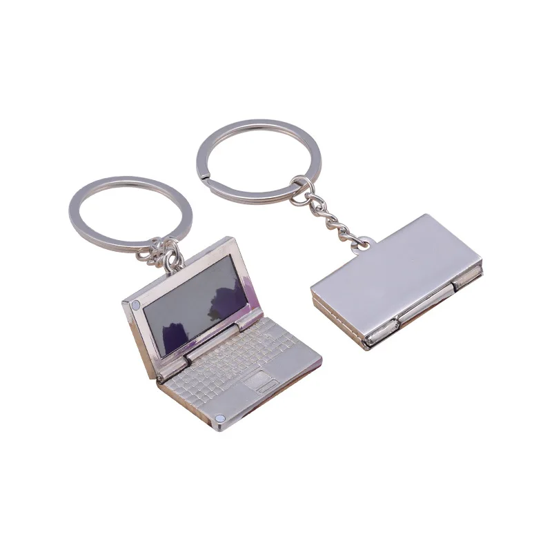 Creative-Mini-Metal-Laptop-Keychain-Personality-Simulation-Laptop ...