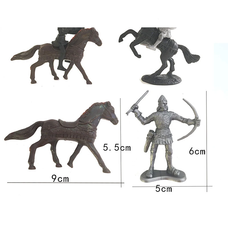 Medieval ancient soldier warrior cavalry knight war sandbox decoration ...