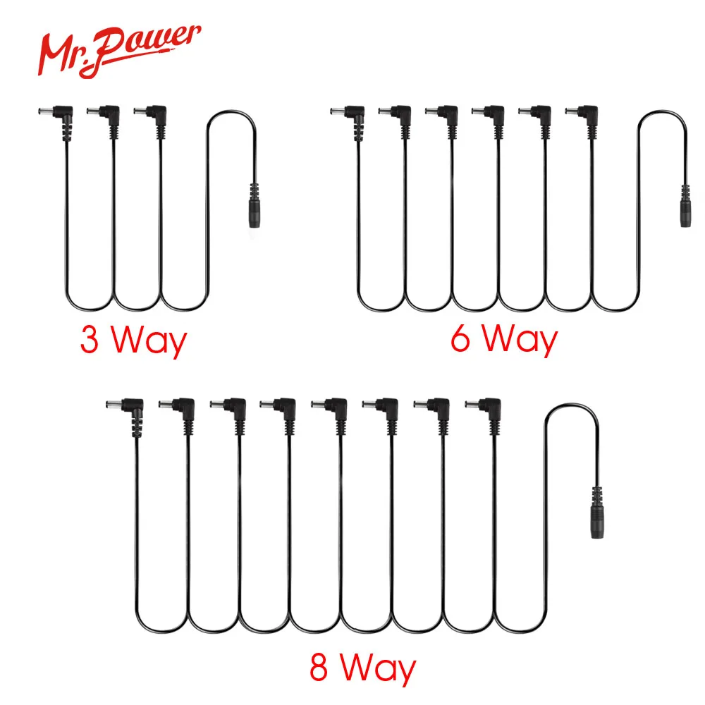Daisy-Chain-1-to-3-6-8-Ways-Guitar-Effects-Pedal-Power-Supply-Cable-9V ...