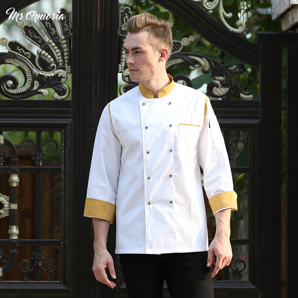 Camisa de chef de cozinha de alta qualidade, camisa unissex respirável ...