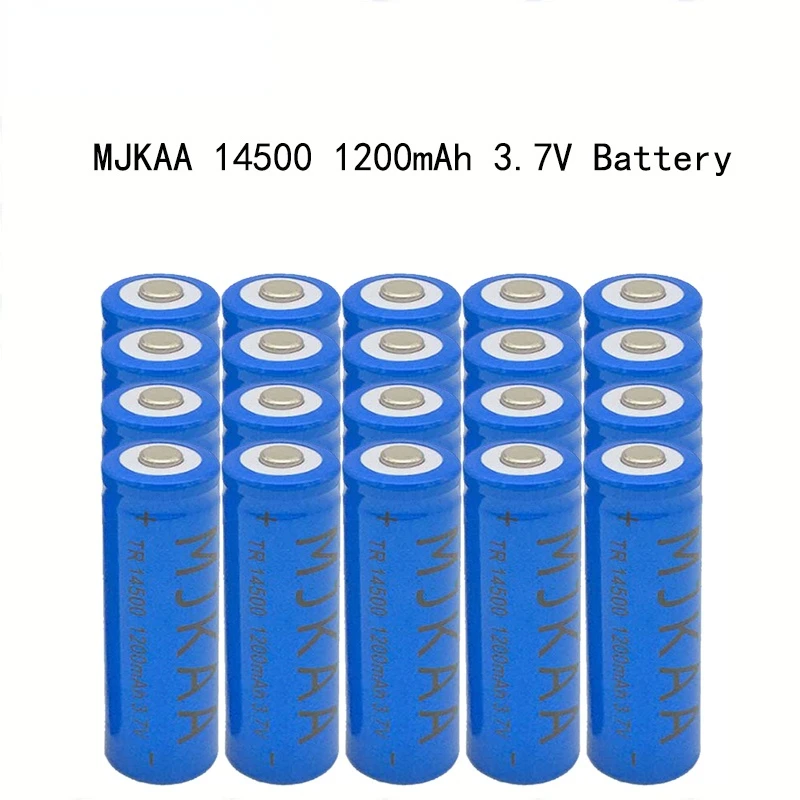 20PCS-AA-14500-3-7V-1200mAh-Rechargeable-Batteries-Lithium-Li-ion ...