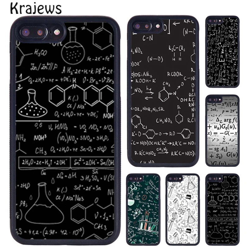 Krajews Science Math Physics Formulas Phone Case For Iphone 14 X Xr Xs ...