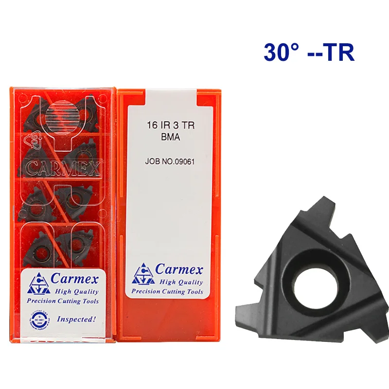 16ER 16IR 1.5TR 2TR 3TR BMA Carmex CNC Threaded Carbide Inserts Lathe Threading Blade Tool