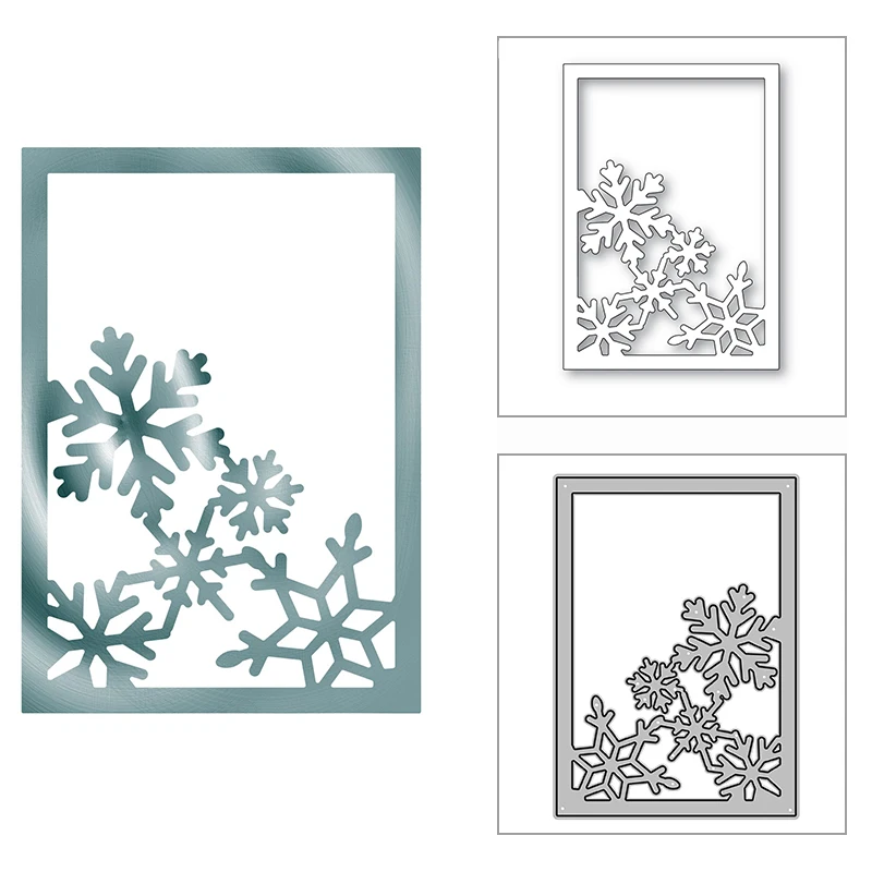 New Snowflakes Corner Rectangle Craft 2021 Metal Cutting Dies For ...