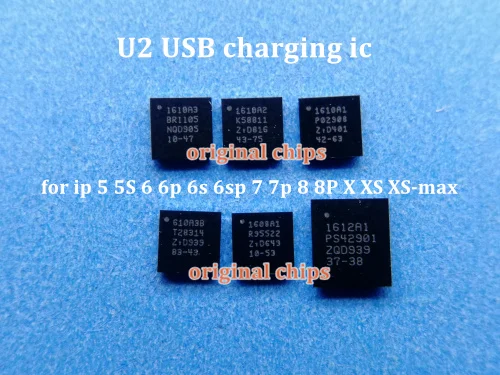 50pcs 1610a1 1610a2 1610a3 610a3b 1612a1 Charger Charging Ic For Iphone 5s 6 6p6s 6sp 7 7p 8 8p ...