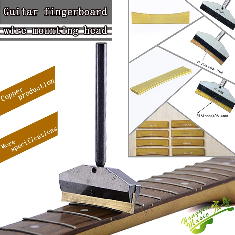Guitar Fingerboard Fret Press Caul With Brass Insert For Guitar Bass ...