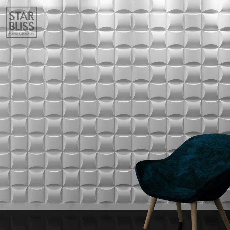 30cm Three-dimensional Decor 3d Wall Panel Wave Diamond Non Self ...