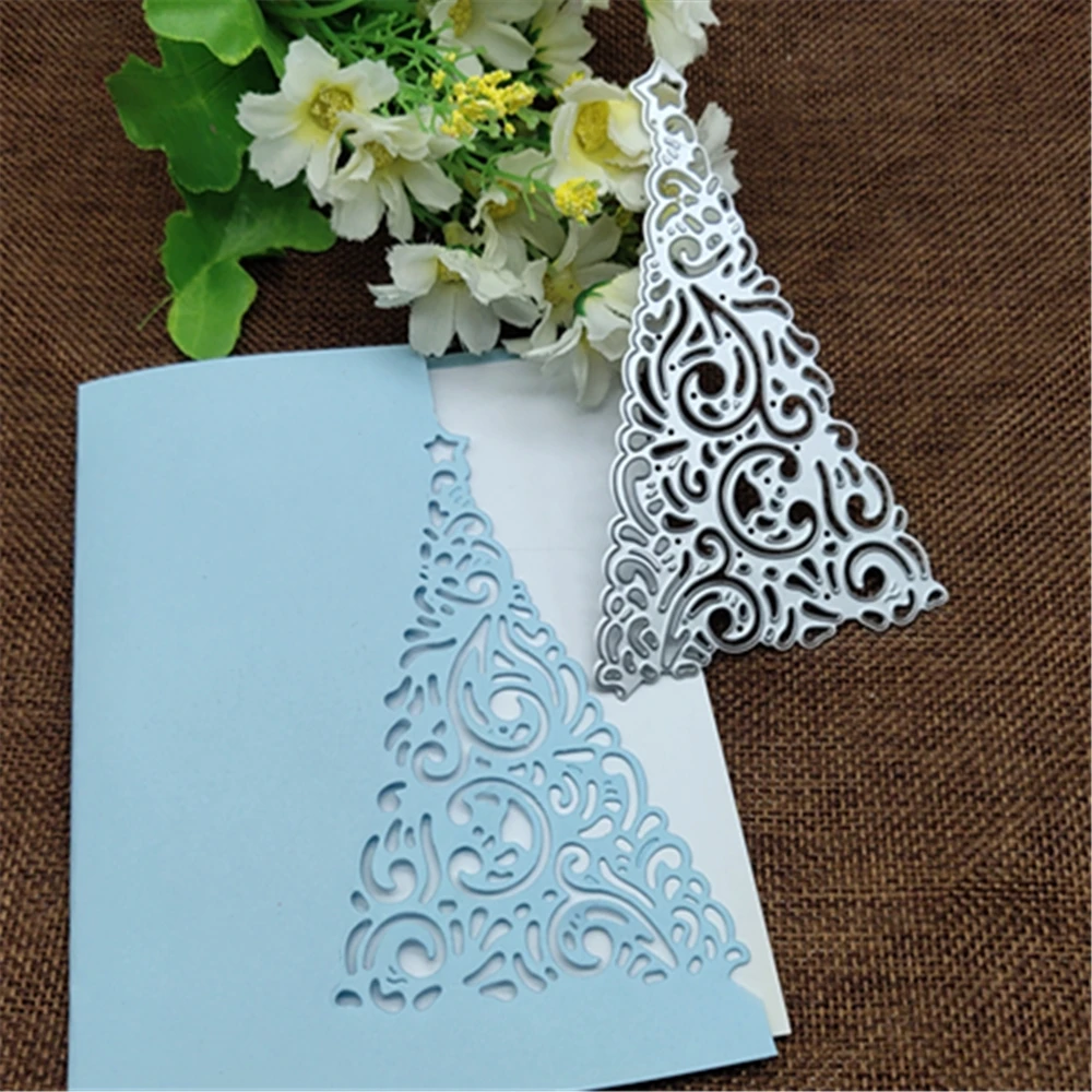 Christmas tree frame card Cutting Dies Stencils For DIY Scrapbooking ...