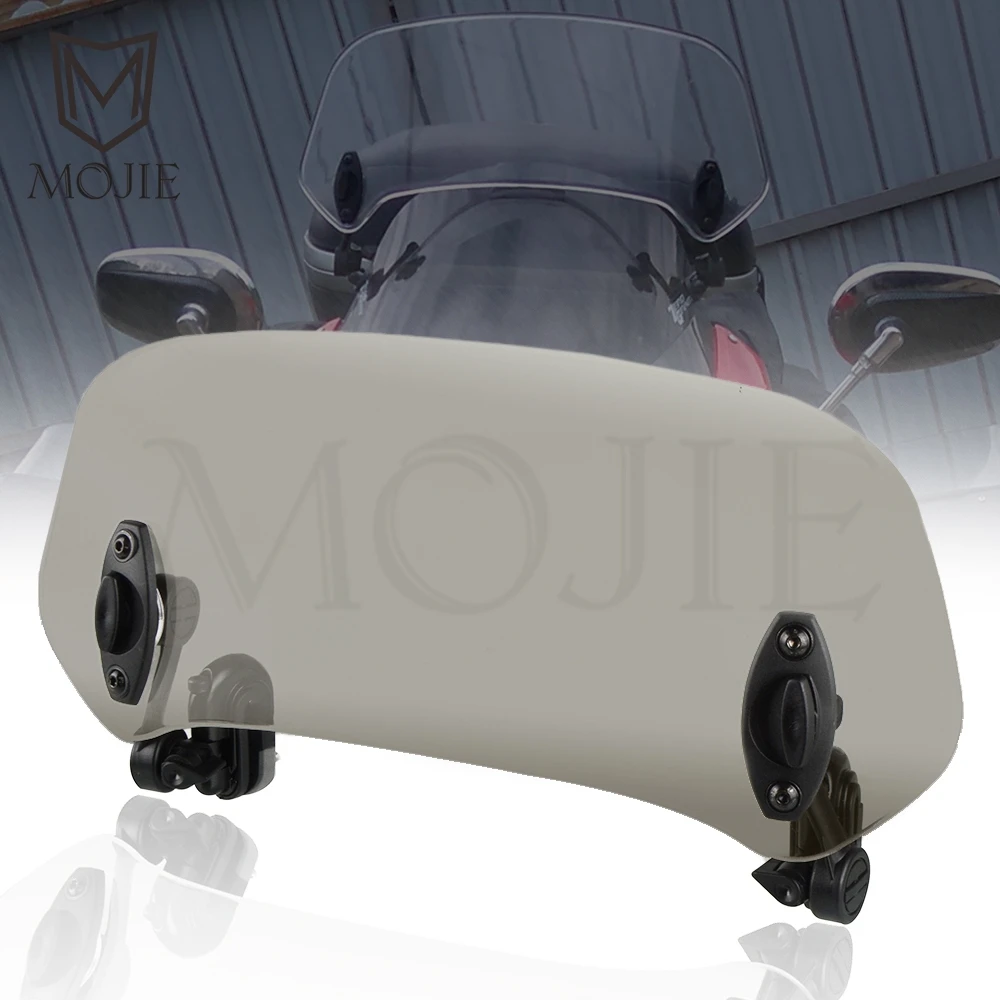 Motorcycle-Windshield-Extension-Spoiler-Windscreen-Air-Deflector-For ...