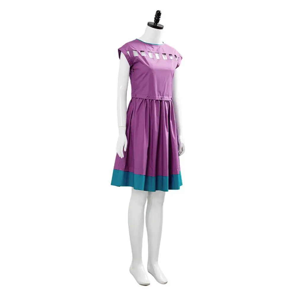 Stranger Things Season 3 Nancy Wheeler Purple Dress Cosplay Costume ...