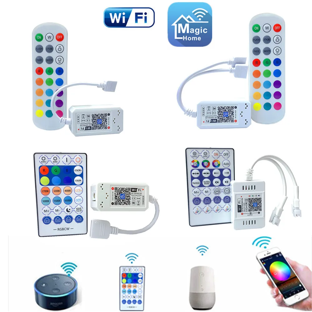 Magic-Home-LED-WiFi-Controller-RGB-RGBW-RGBWW-Pixel-5V-12V-24V-RF ...