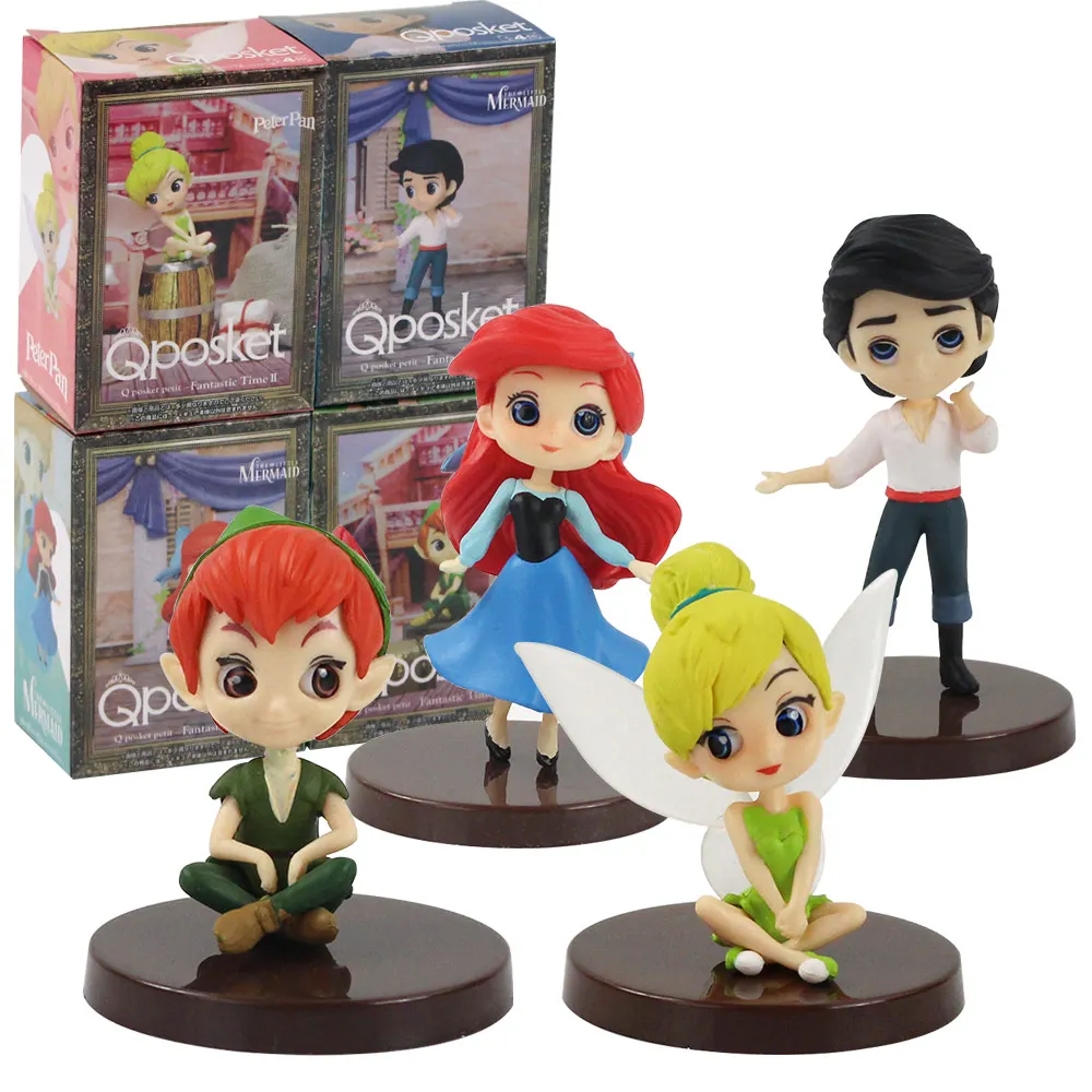 Q-Posket-figuras-de-princesa-Tinkerbell-Ariel-La-Sirenita-Peter-Pan ...