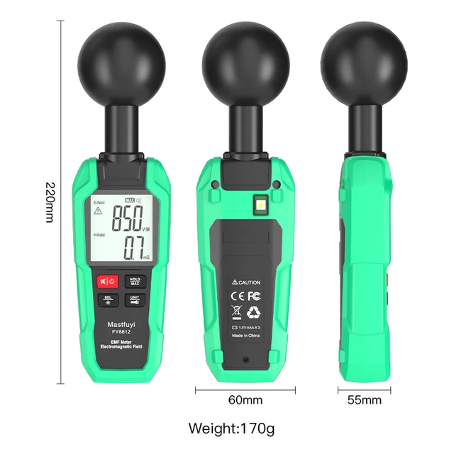 Handheld EMF Meter Household Precise Microwave Oven Computer Radiation ...