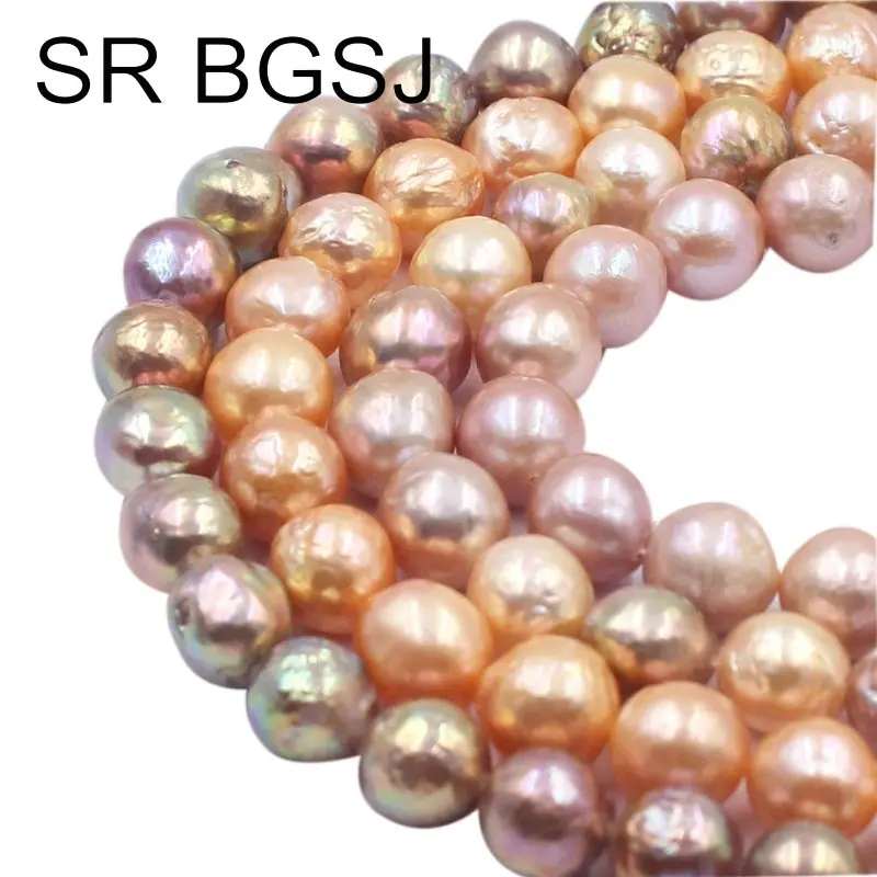 Free Shipping SR 9 11mm Wholesale Edison Nearly Round Natural ...