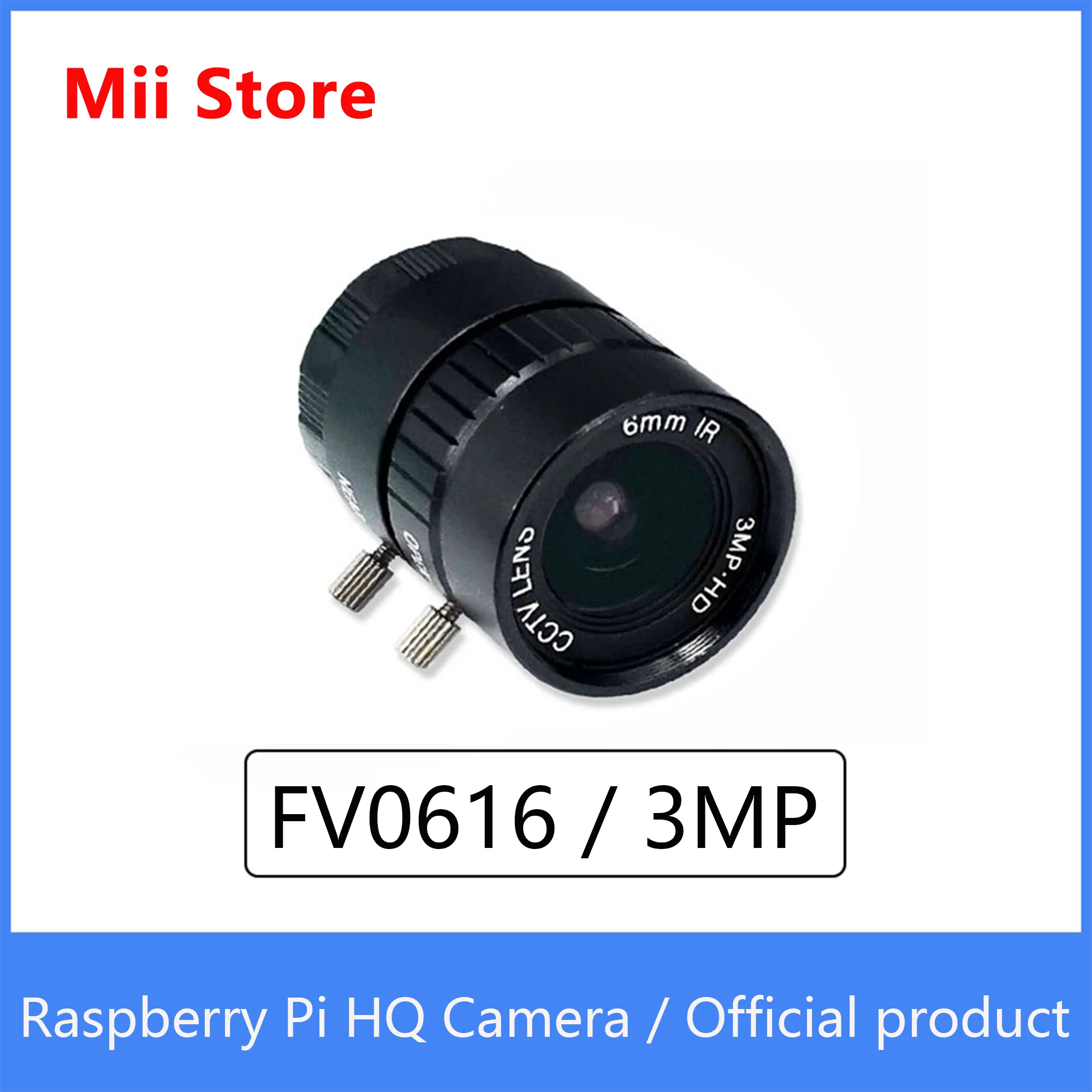라즈베리 파이 HQ 카메라 공식 제품 FV0616/3MP 6mm 소니 IMX477, 조절 가능한 백 포커스 및 지원 CS 마운트 ...