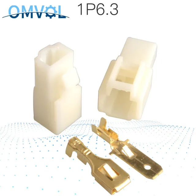 5Sets 6,3 Mm 1P 2P 3P 4P 6P 8P 12P 14P Pin/Way Crimp Terminal ...