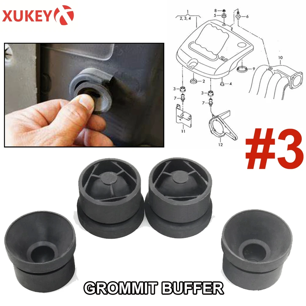 X4 Engine Cover Grommet Rubber Buffer Bumper Grommet Mounting Stop ...