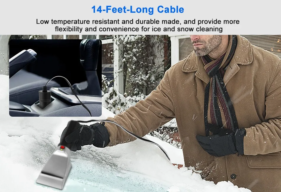 12V Electric Heated Car Ice Scraper - Gifts for idea