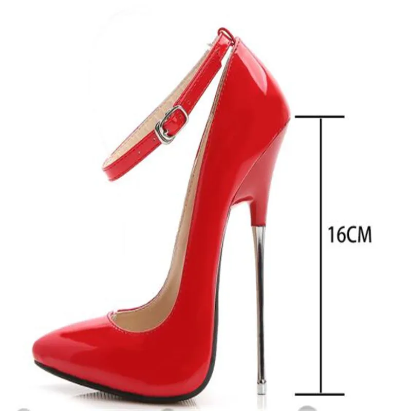 Escarpins-talons-hauts-en-cuir-pour-femmes-chaussures-la-mode-rouge ...