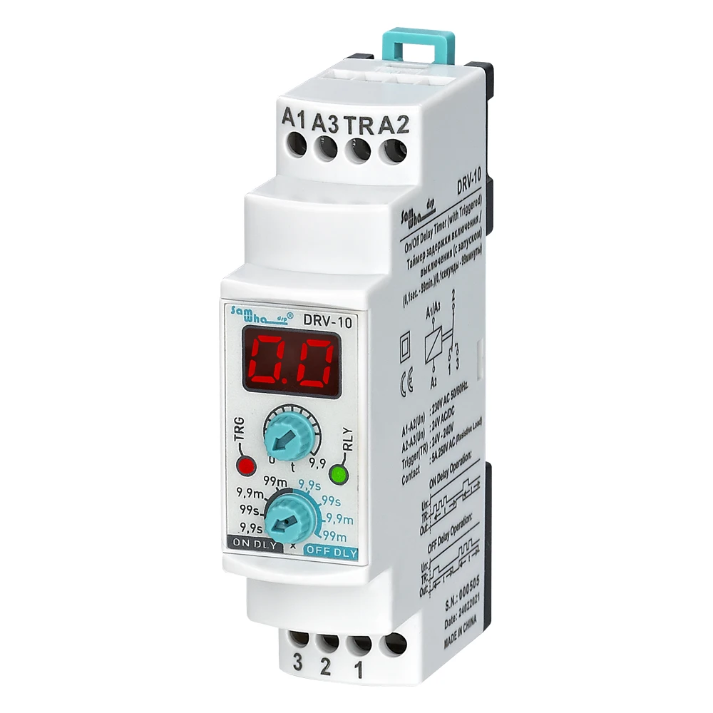 Samwha-Dsp DRV-10 Digital Multifunction On/Off Delay Time Relay With Trigger