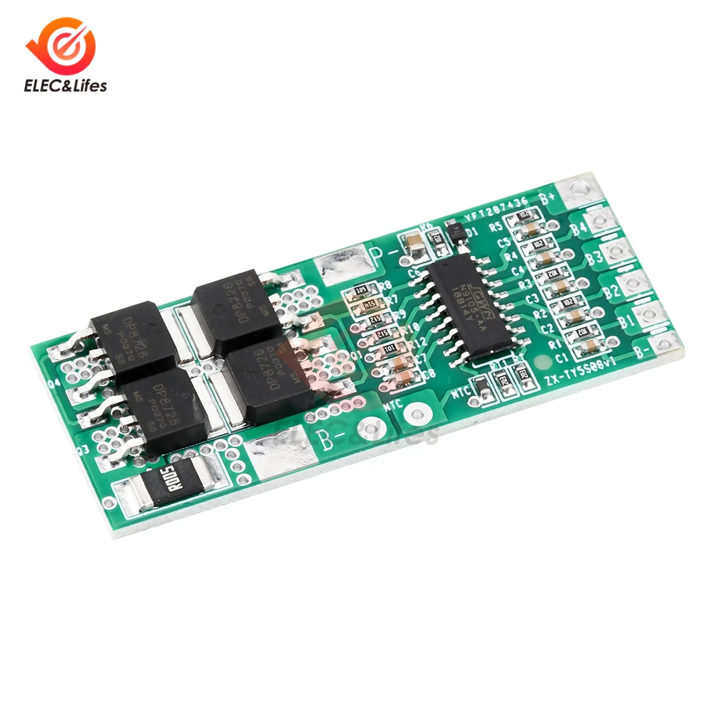 BMS 5S 10A 18.5V 21V 18650 Li Ion Lithium แบตเตอรี่แผงวงจร PCB ...