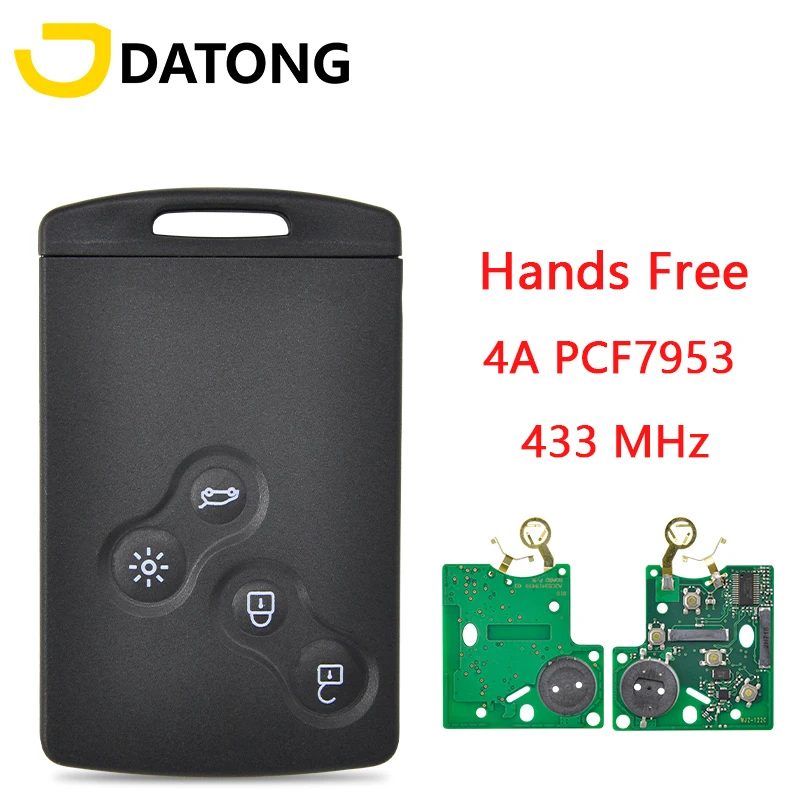 Datong World Car Remote Control Key For Renault Clio IV 2009 2015 ...