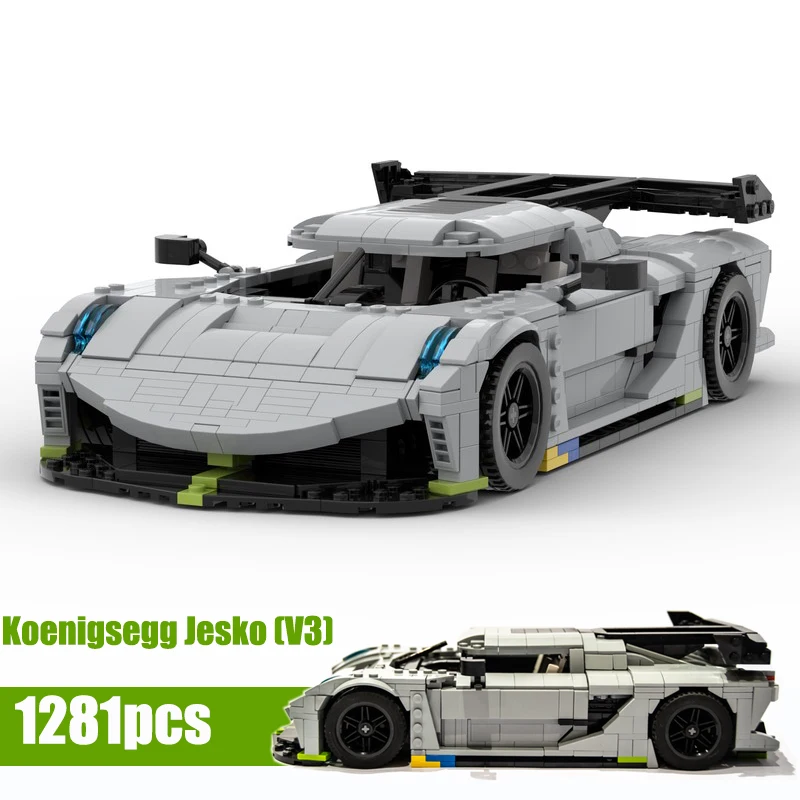 Koenigsegg-Jesko-V3-Racing-Car-Model-Kit-Buildmoc-Fit-MOC-45079 ...