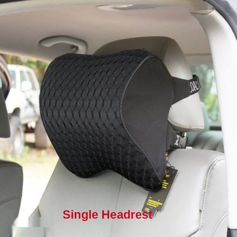 Solf-Car-Pillow-Driver-Seat-Memory-Foam-Neck-Pain-Fatigue-Rest-Headrest ...