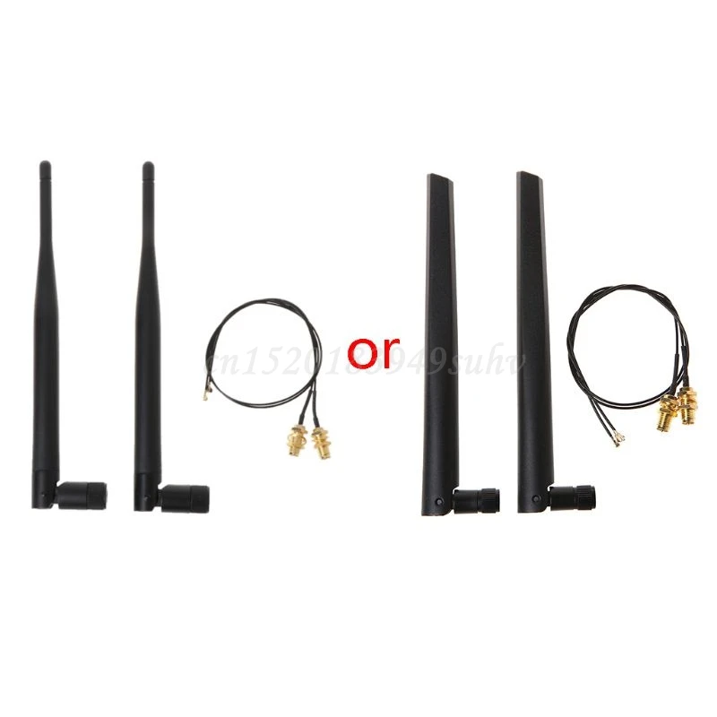 2x-6dBi-2-4GHz-5GHz-Dual-Band-WiFi-Router-Network-Card-RP-SMA-Antenna-2 ...