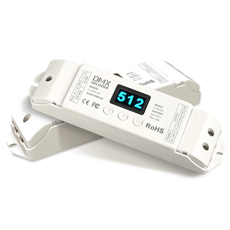 LTECH Led DMX512 Decoder 4 Kanal RGBW Streifen Controller 5 24V Eingang ...
