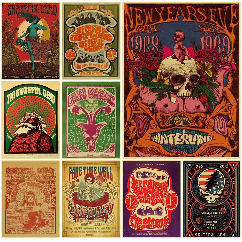 Psychadelic Vintage Rock Concert Poster