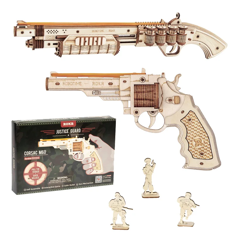 Robotime Gun Blocks-Kit de construcción de modelos, juguetes, regalo ...
